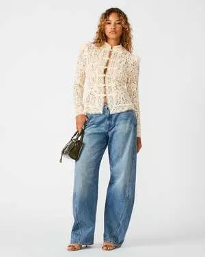 Steve Madden Aberdeen Top Long Sleeve Button Up Tops