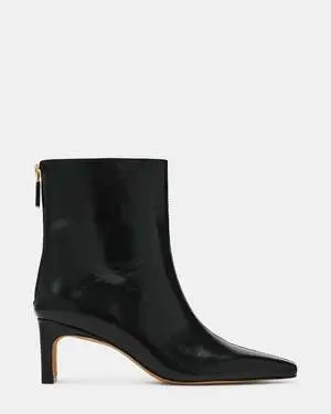 Steve Madden Jamiyah Square Toe Booties - Black