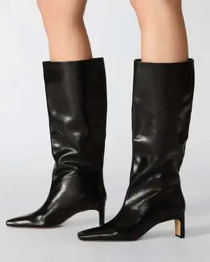 Steve Madden Jendi Knee High Boots - Black
