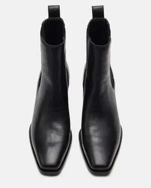 Steve Madden Daxen Block Heel Booties - Black