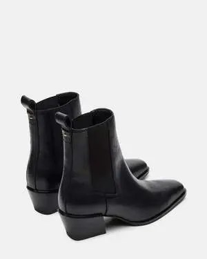 Steve Madden Daxen Block Heel Booties - Black