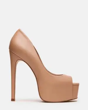 Steve Madden Stelan Platform Heels - Tan