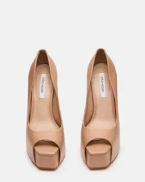 Steve Madden Stelan Platform Stilettos - Tan