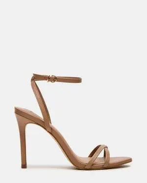 Steve Madden Jypsey Strappy Heels - Tan