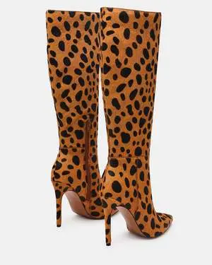 Steve Madden Nitro Spotted Leopard Knee High Boots