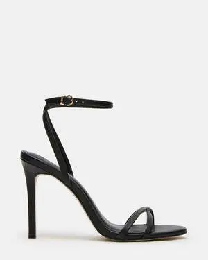 Steve Madden Jypsey Strappy Heels - Black