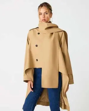 Steve Madden Caspian Jacket Long Sleeve Button Up Jackets & Coats