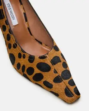 Steve Madden Hexx Spotted Leopard Heels - Spot Leopard