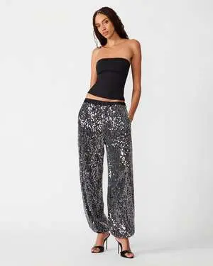 Steve Madden Sequined Balloon Pant