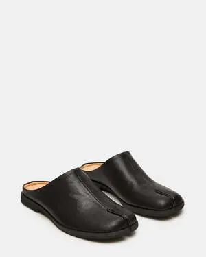Steve Madden Tino Leather Slip-on Flats - Black