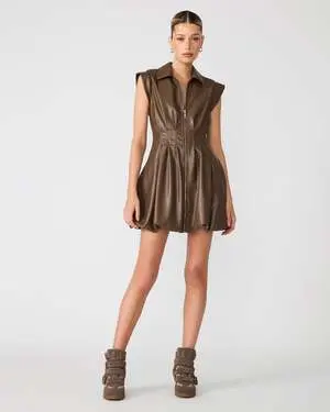 Steve Madden Dyanne Dress Sleeveless Faux Leather Dresses - Coco