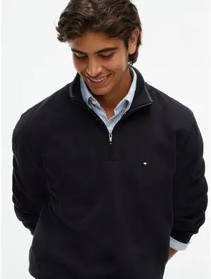 Tommy Hilfiger Rib-knit Quarter-zip Sweatshirt