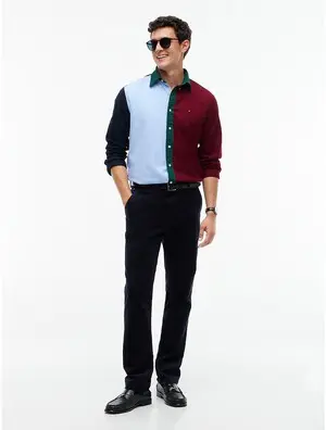 Tommy Hilfiger Regular Fit Colorblock Oxford Shirt