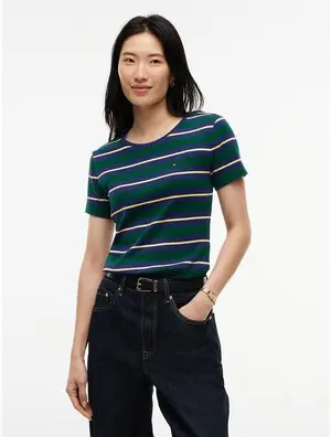 Tommy Hilfiger Striped Favorite T-shirt - Emerald Multi