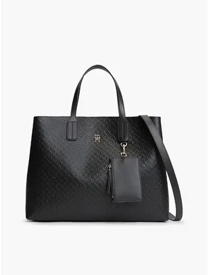 Tommy Hilfiger Allover Monogram Satchel Bag