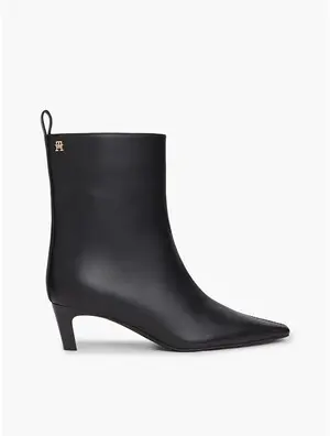 Tommy Hilfiger Leather Kitten-heel Ankle Boot
