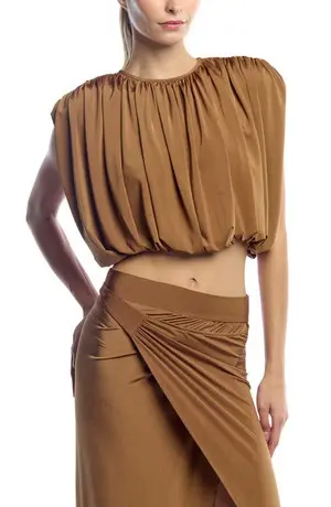 LBLC THE LABEL Elton Shirring Top