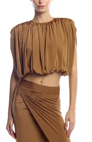 LBLC THE LABEL Elton Shirring Top