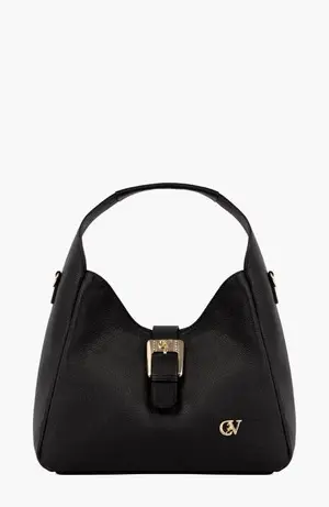 CAVALINHO Signature Cv Leather Shoulder Bag 634 - Black