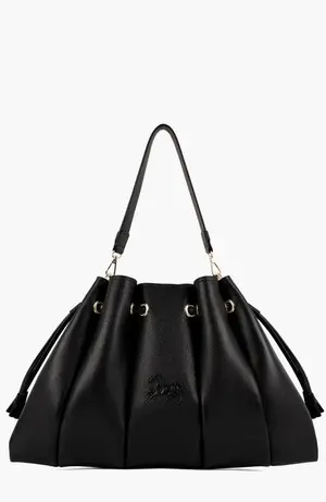 CAVALINHO Signature Cv Leather Shoulder Bag 644 - Black
