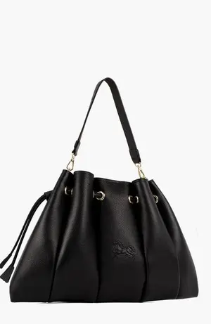 CAVALINHO Signature Cv Leather Shoulder Bag 644 - Black
