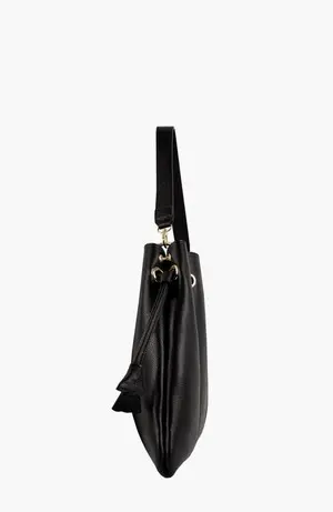 CAVALINHO Signature Cv Leather Shoulder Bag 644 - Black