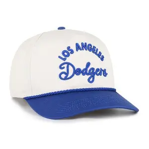 '47 47 Royal Los Angeles Dodgers Rope Script Hitch Adjustable Hat - Natural