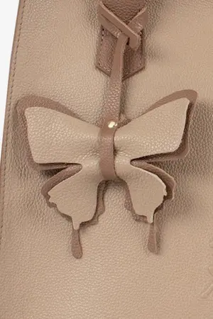 CAVALINHO Signature Cv Leather Tote Bag 645 - Sand/beige