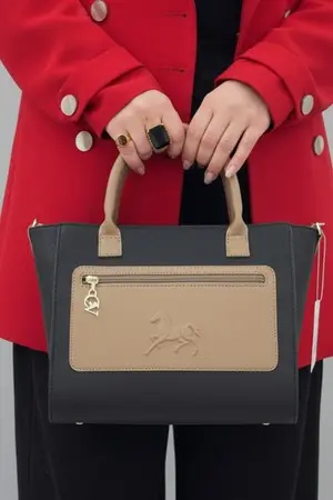 Cavalinho Handbag - Sand/black