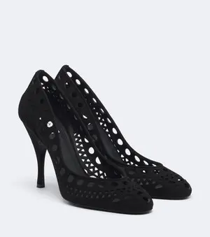 Alaïa Vienne Suede Laser-cut Pumps
