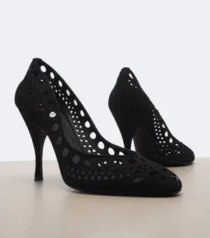 Alaïa Vienne Suede Laser-cut Pumps