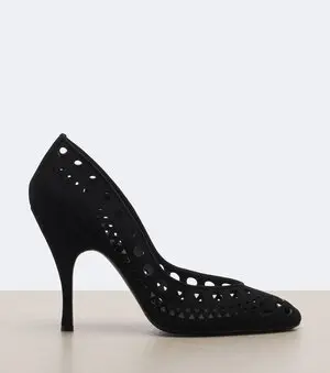 Alaïa Vienne Suede Laser-cut Pumps