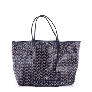 Goyard Saint Louis Tote Coated Canvas Gm - Blue