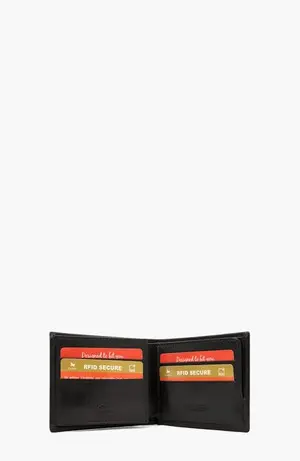 CAVALINHO Gentleman Trifold Leather Wallet 523 - Black