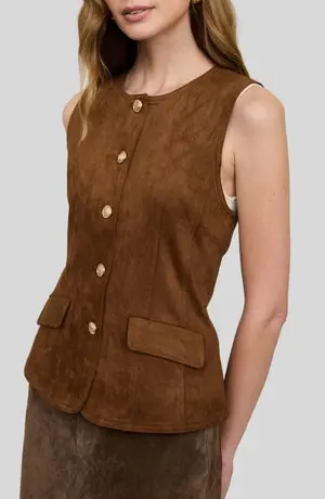 ZOE AND CLAIRE Faux Suede Vest