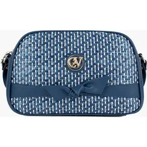 CAVALINHO Almare Woven Crossbody Bag With Bow Detail - Blue