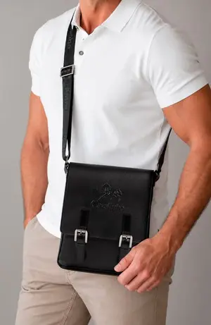 CAVALINHO El Cavaleiro Leather Traveler Crossbody Bag