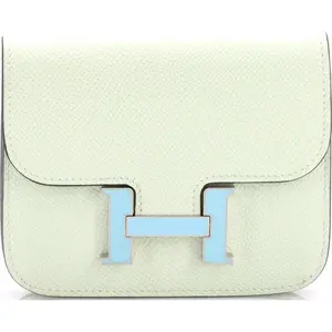 Hermès Constance Slim Wallet Epsom - Green