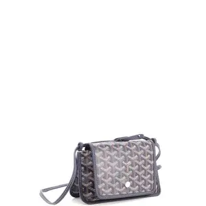 Goyard Plumet Clutch Wallet Coated Canvas - Blue