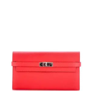 Hermès Kelly Wallet Epsom Long - Red