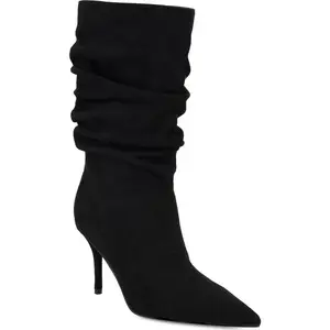 Nine West Murto Faux Suede Slouch Boot Black