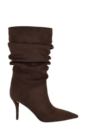 Nine West Murto Faux Suede Slouch Boot - Brown