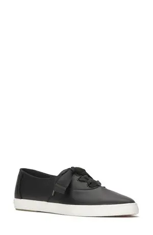 Keds® Champion Leather Sneaker With Bow Detailing