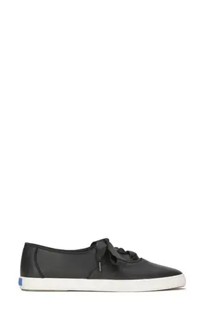 Keds® Champion Leather Sneaker With Bow Detailing