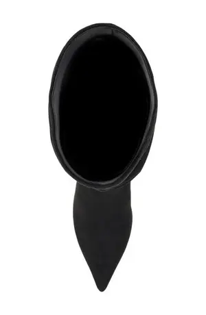 Nine West Sawyor Faux Leather Knee High Slouch Boots - Black