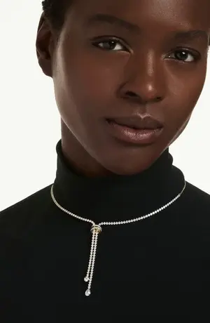 SWAROVSKI Hyperbola Y-necklace With Mixed-cut Crystals