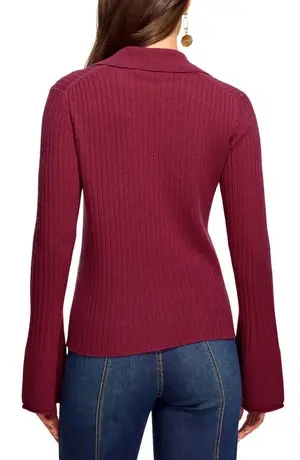 Ramy Brook Cathy Cashmere Cardigan With Flare Sleeves