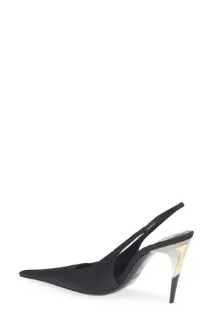 Saint Laurent Goya Slingback Pump - Noir