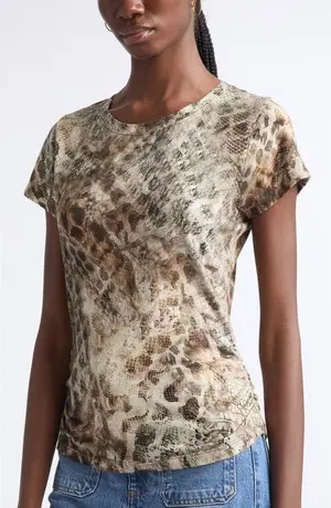 Ramy Brook Kate Python Print T-shirt