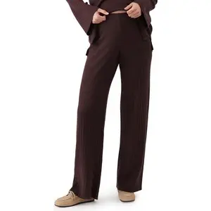 RIPE MATERNITY Dallas Rib Knit Pant - Cocoa